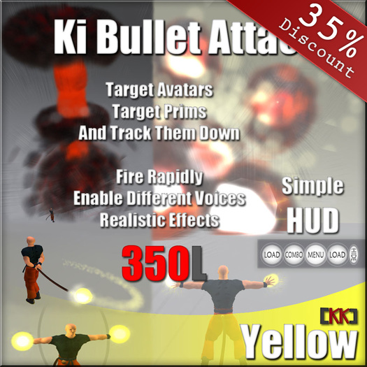 Second Life Marketplace - [KK] Ki Bullet Attack